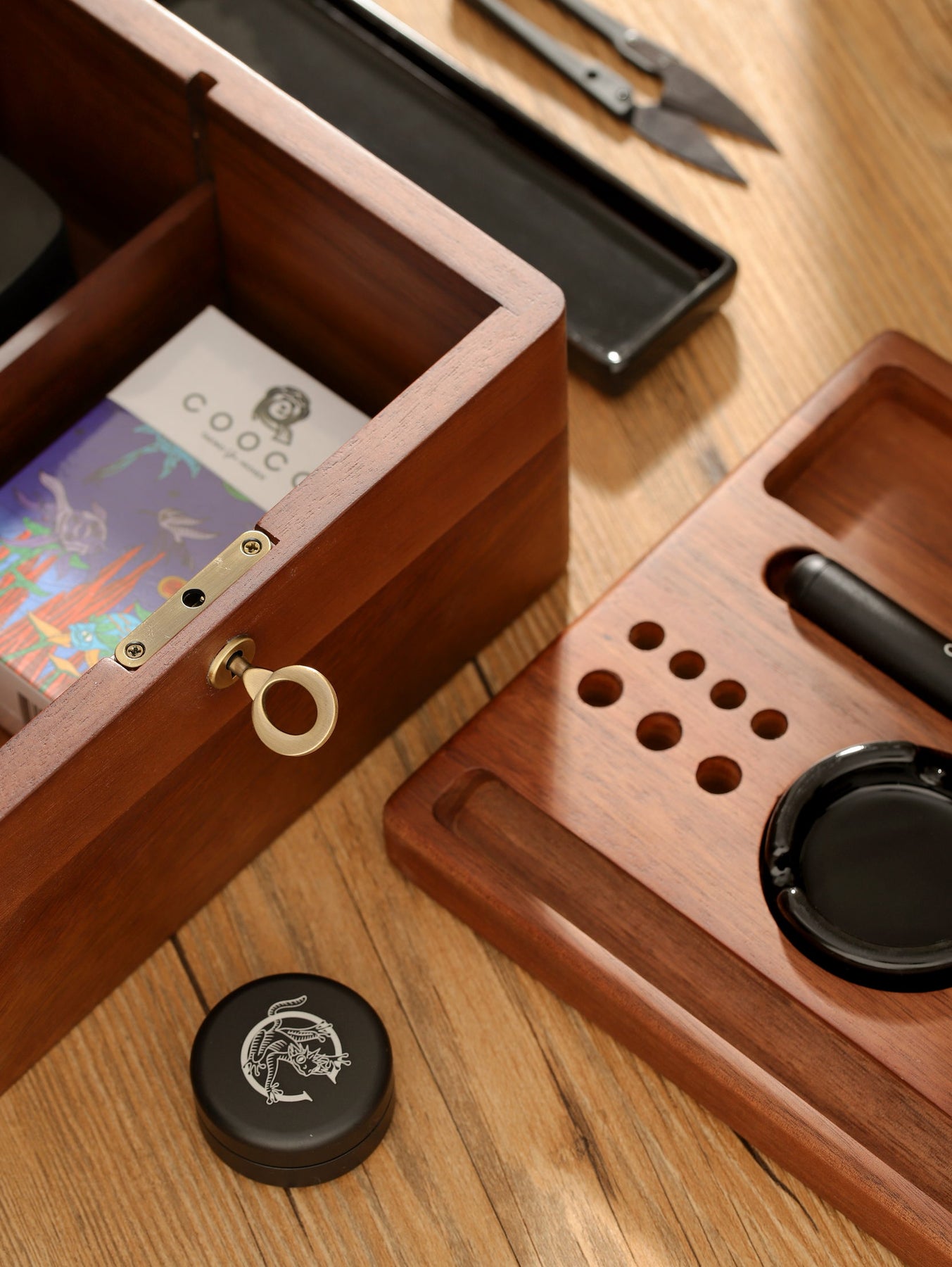 Green Keeper Stash Box / Premium Walnut – coocohq