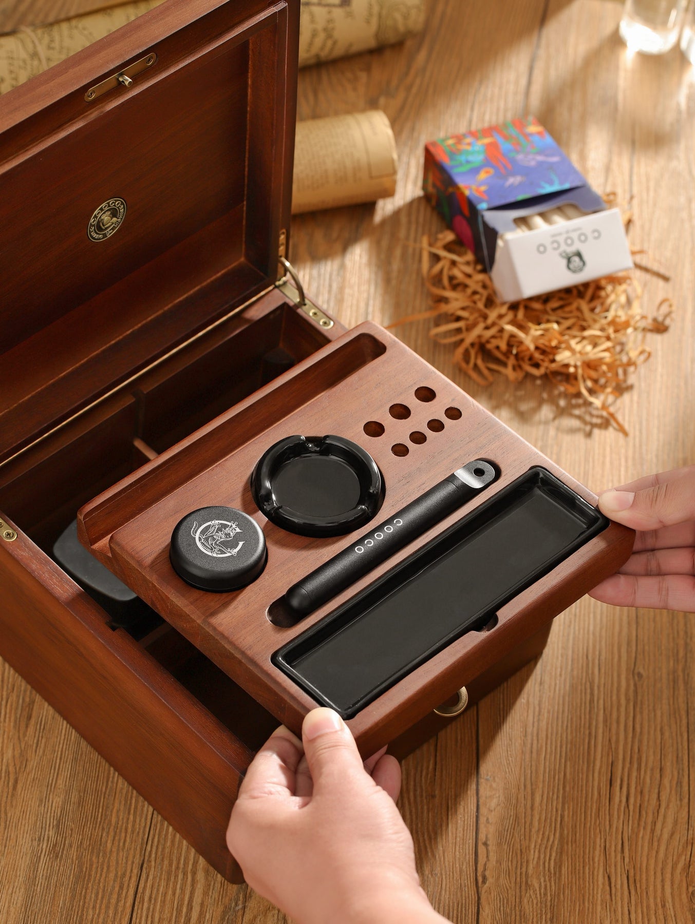 Green Keeper Stash Box / Premium Walnut – coocohq